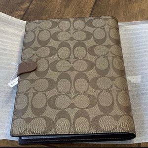 Coach | Accessories | Nwt Coach Notebook In Signature Canvas | Poshmark